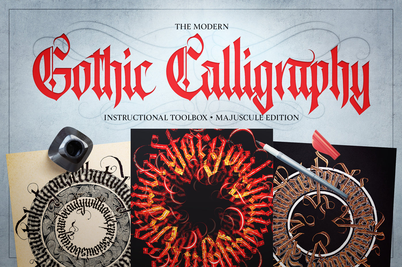 The Modern Gothic Calligraphy Instructional Toolbox (Uppercase Alphabe