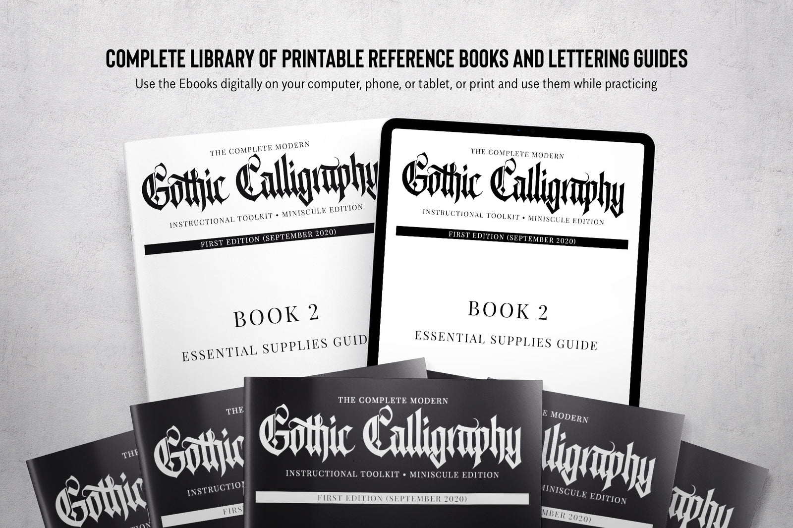 The Modern Gothic Calligraphy Instructional Toolbox (Lowercase Alphabe