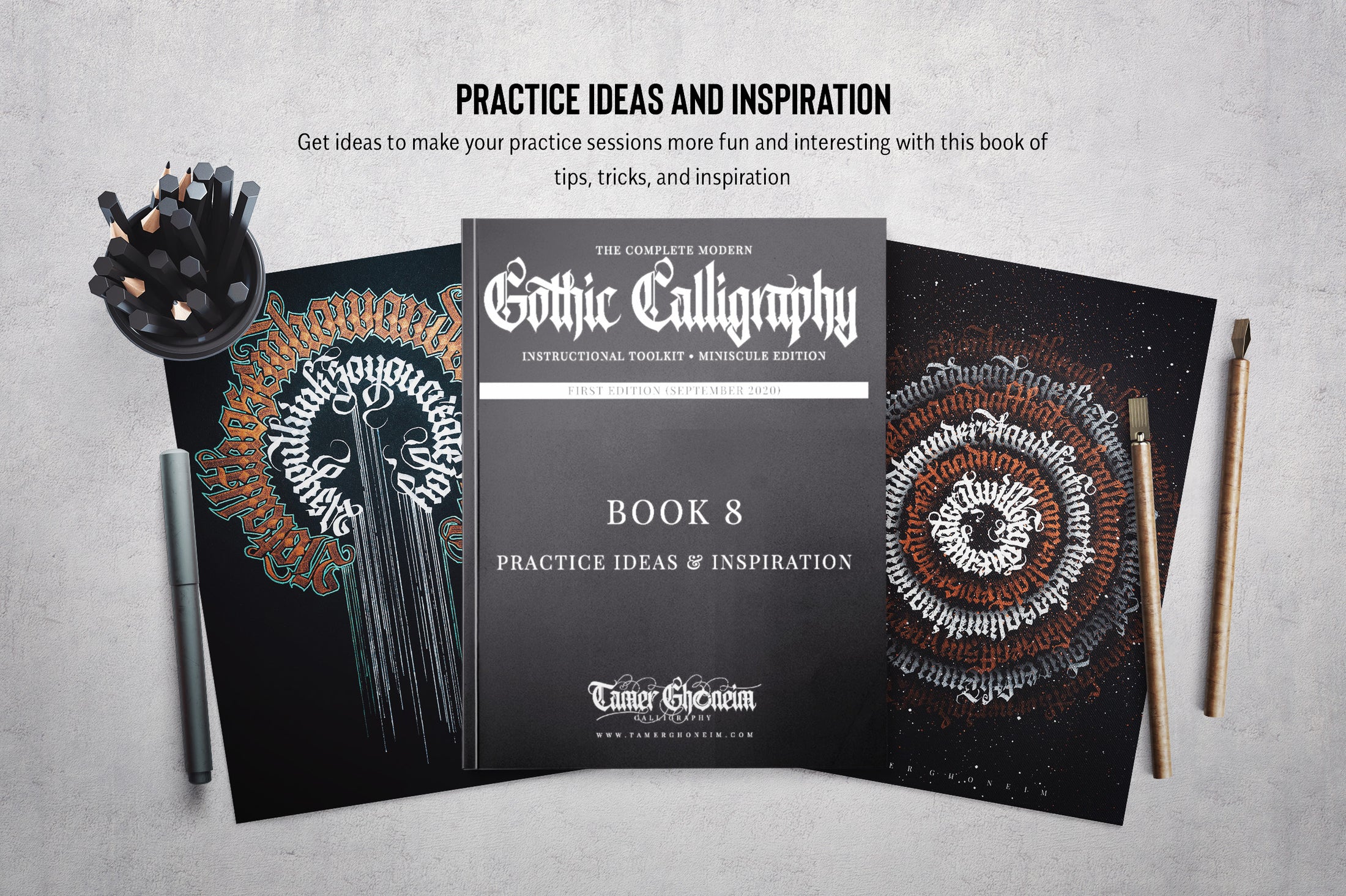 The Modern Gothic Calligraphy Instructional Toolbox (Lowercase Alphabe ...