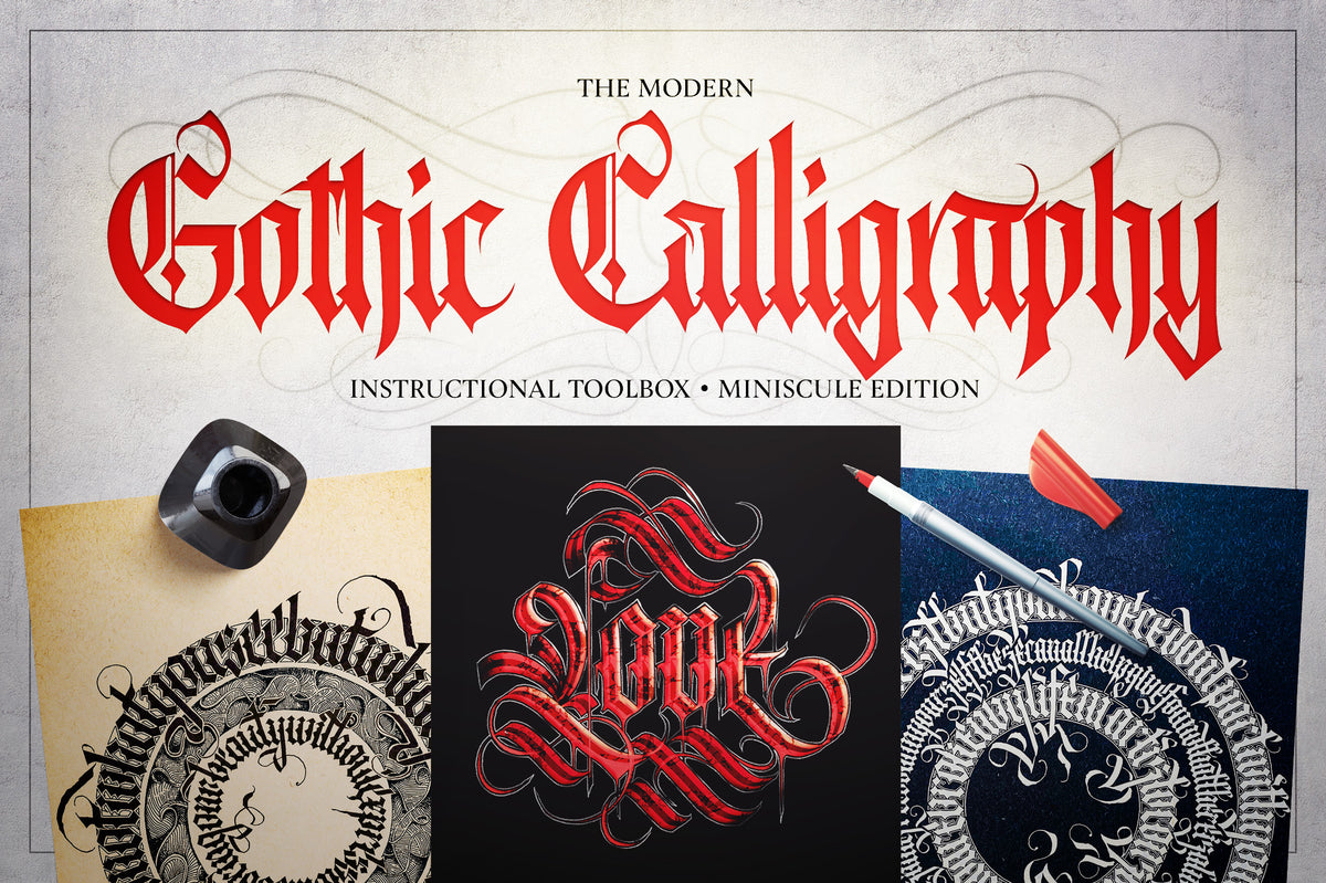 The Modern Gothic Calligraphy Instructional Toolbox (Lowercase Alphabe